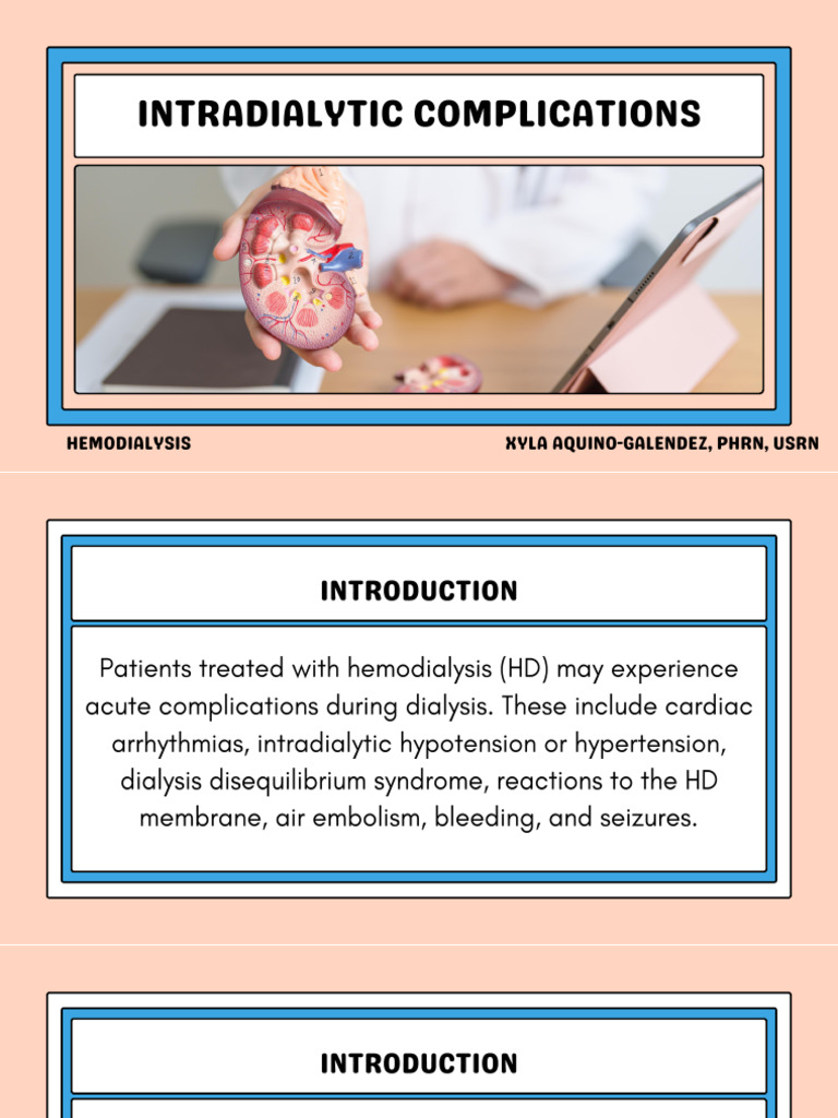 3 Intradialytic Complications | PDF