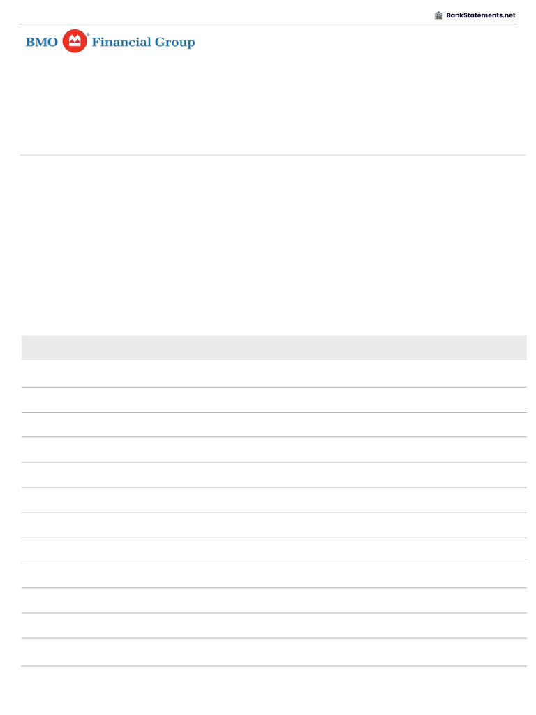 BMO-Bank-Statement ELGUN TG | PDF | Service Industries | Business