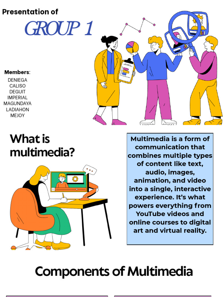 Group 1 Presentation (ICT) | PDF | Multimedia | Human Communication