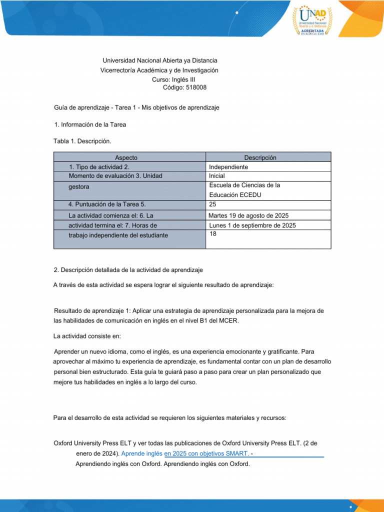 Learning Guide - Task 1 - My Learning Goals | PDF | Aprendizaje | Plagio