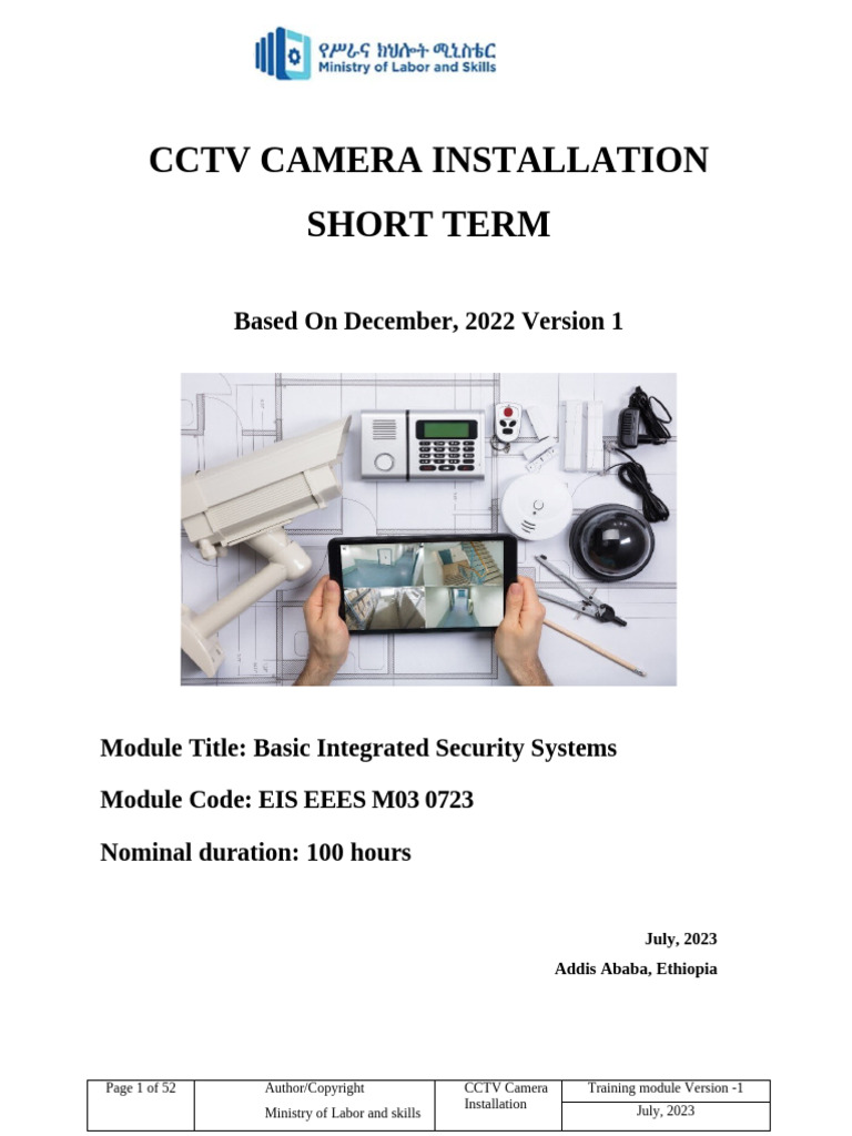 CCTV Camera Installation Training Guide | PDF | Closed Circuit ...