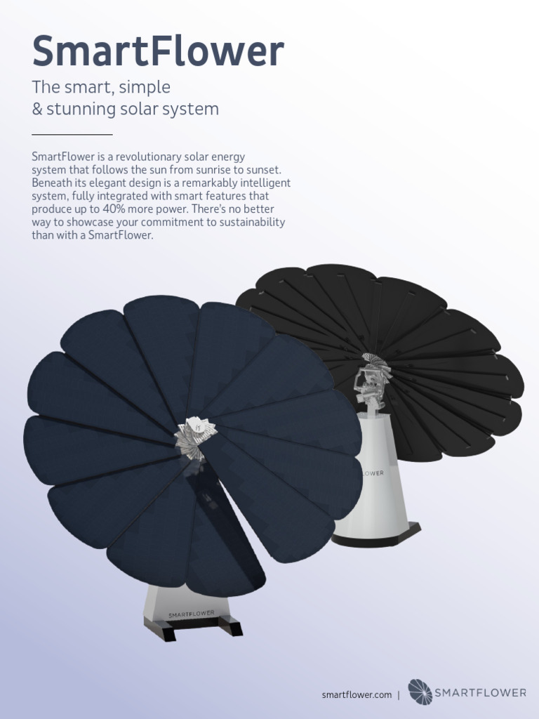 SmartFlower Solar System Overview | PDF | Mains Electricity ...