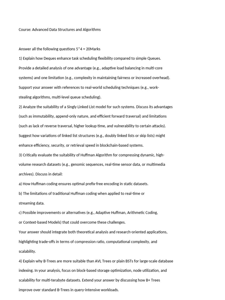 Advanced Data Structure | PDF