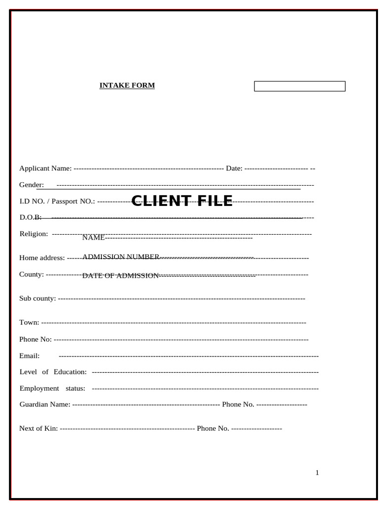 COUNSELLING FILE Calvins Edition | PDF | Substance Abuse | Mental Disorder