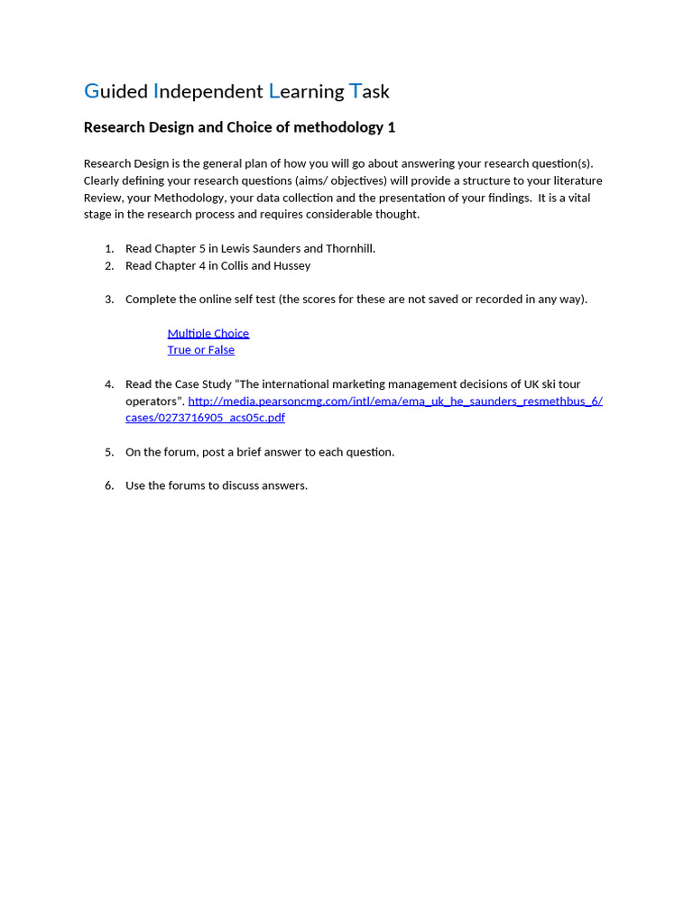 GILT Research Design | PDF