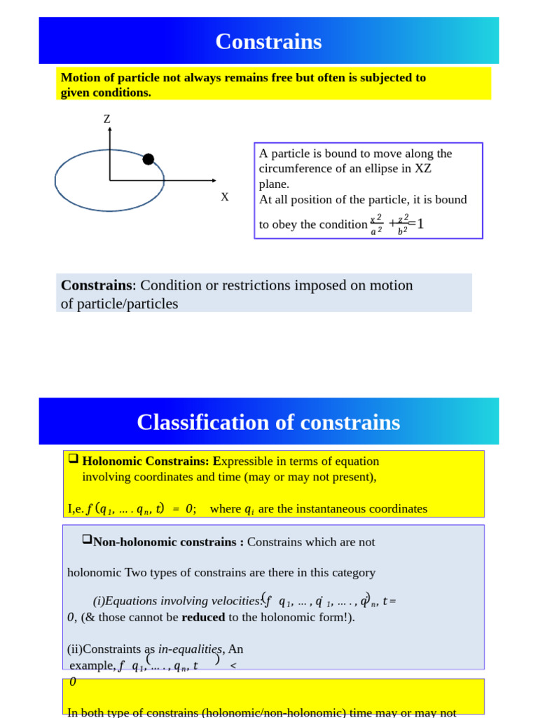 Generized Coordinates | PDF | Physics | Mechanics
