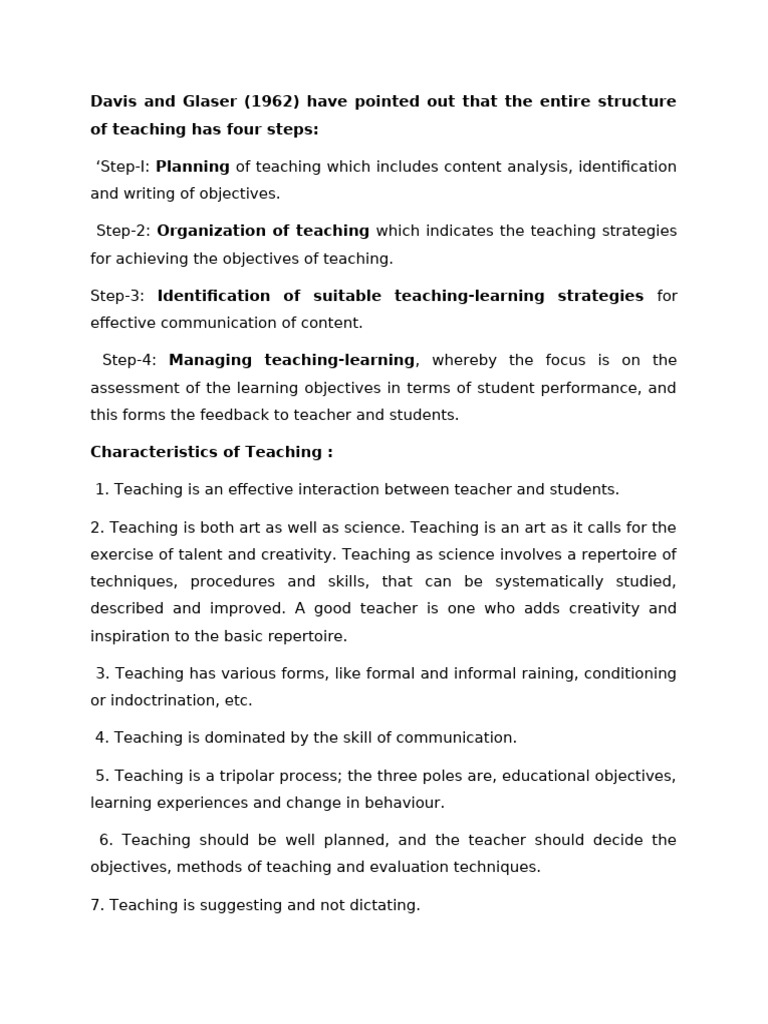Key Characteristics of Effective Teaching | PDF | Learning | Teachers