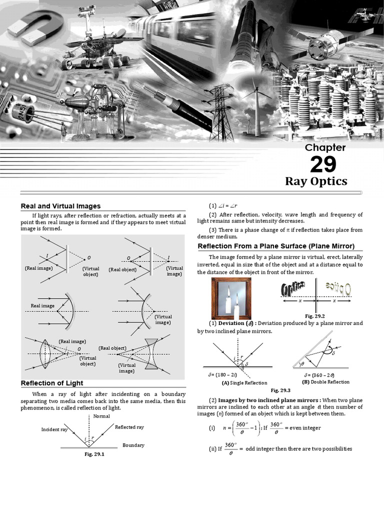 Ray Optics: Image Formation Explained | PDF | Reflection (Physics) | Mirror