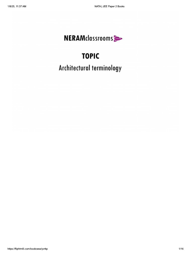 Nata - Jee Paper 2 Books | PDF