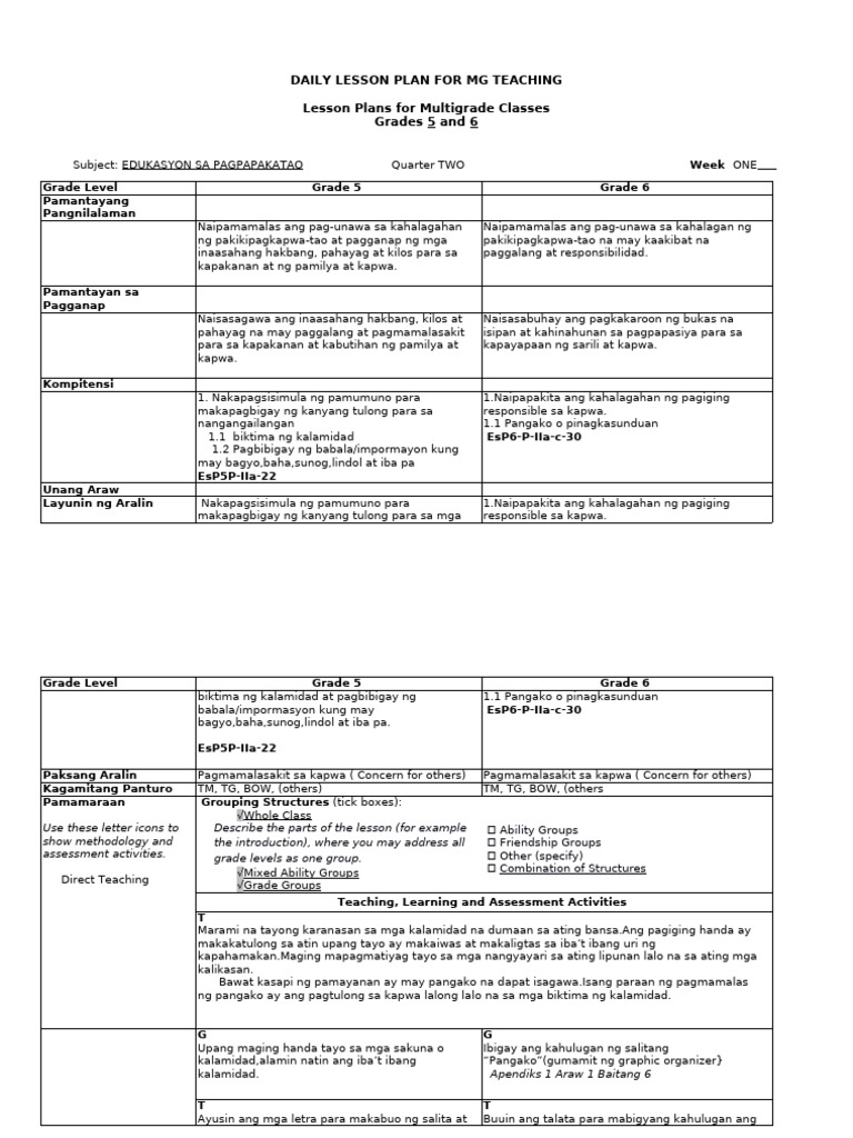 ESP-DLP-56-Q2-Week-1 Asdaafdsfadfadfafasd | PDF