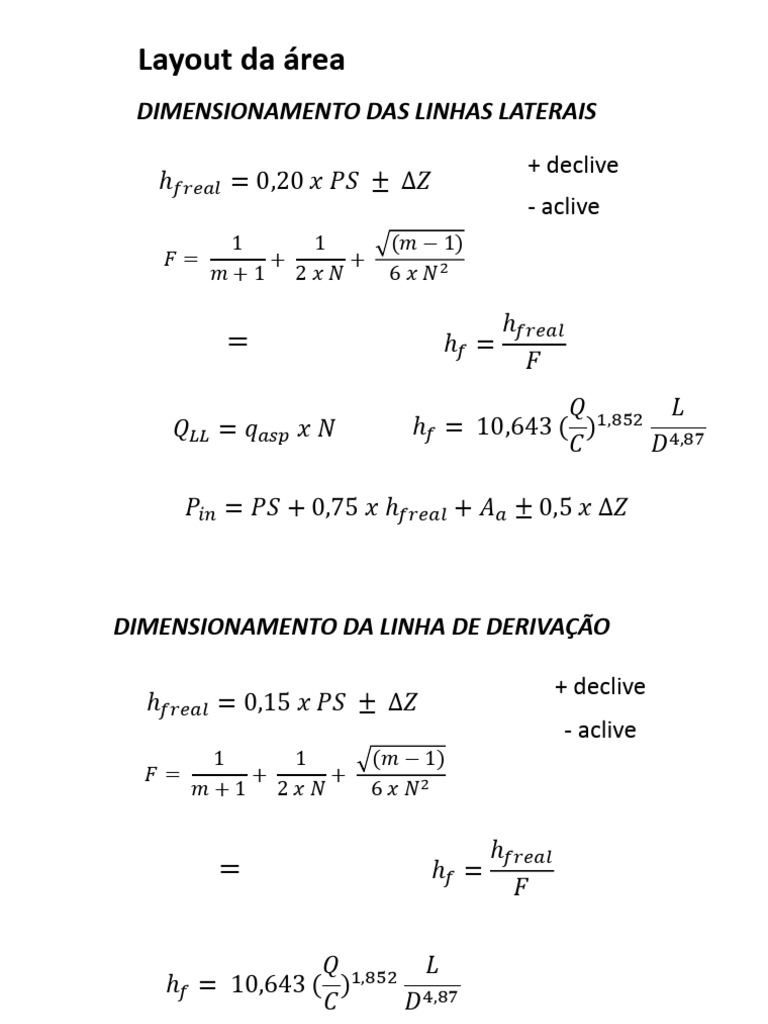Dimensionamento de Aspersores e Irrigação | PDF