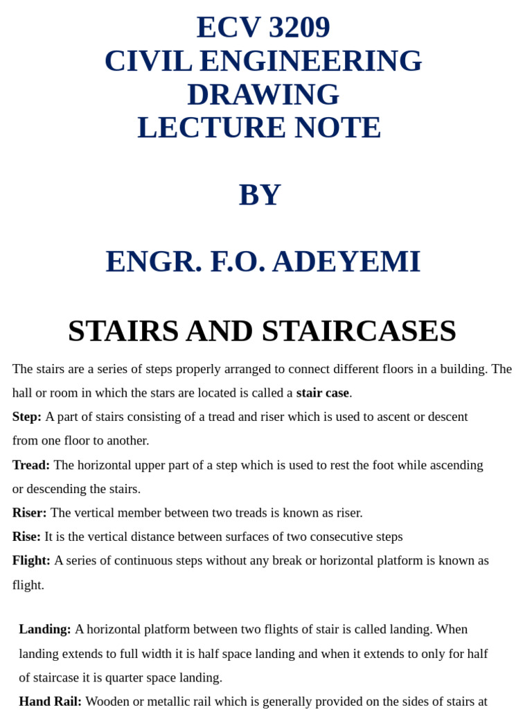 Staircase Design-Foundation Footing | PDF | Stairs | Architectural Elements