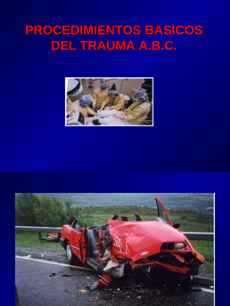 Procedimiento Abc Del Trauma | PDF | Respiración | Lesión cerebral ...