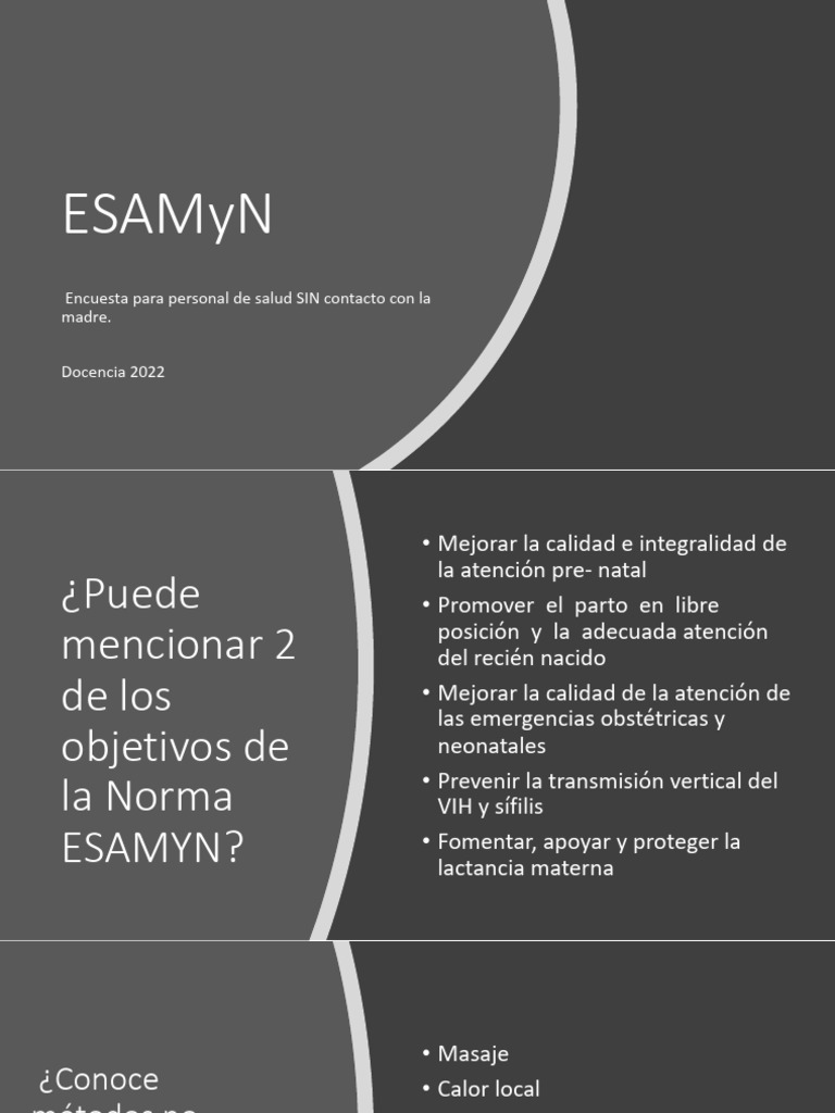 ESAMYN No Contacto | PDF
