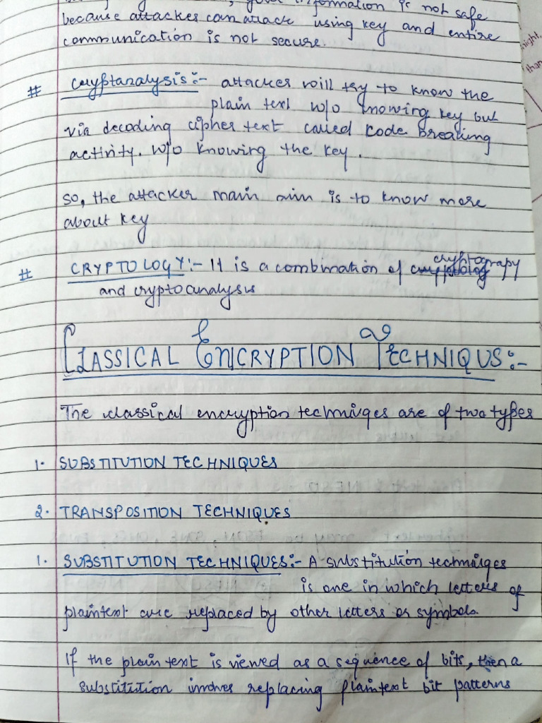 Unit 1 Cryptography | PDF