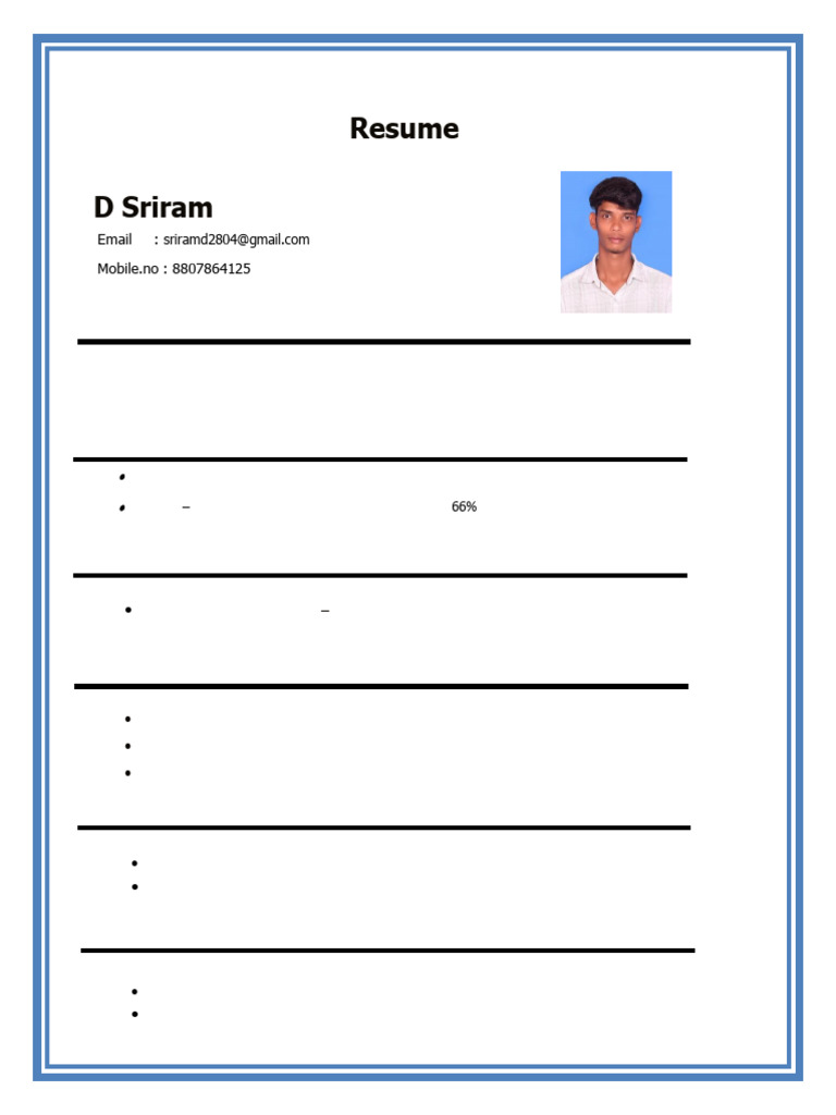 Sriram Resume | PDF