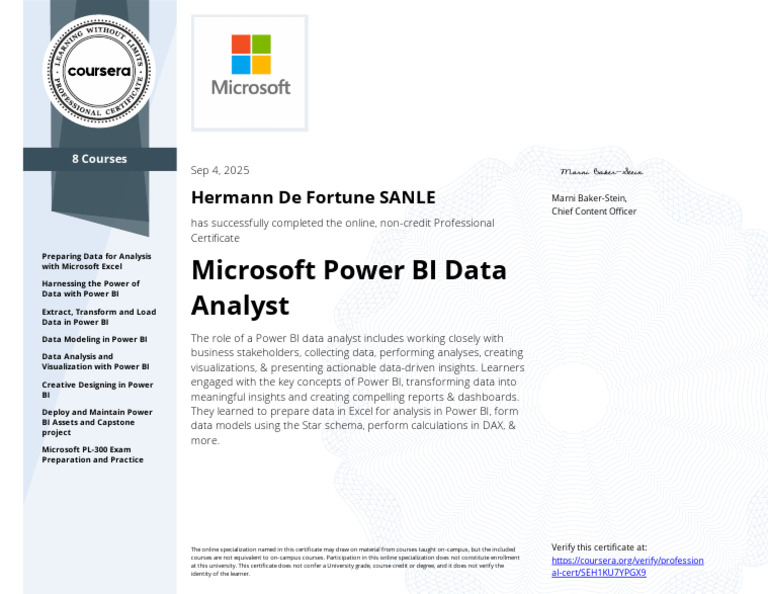 Microsoft Power BI Data Analyst | PDF