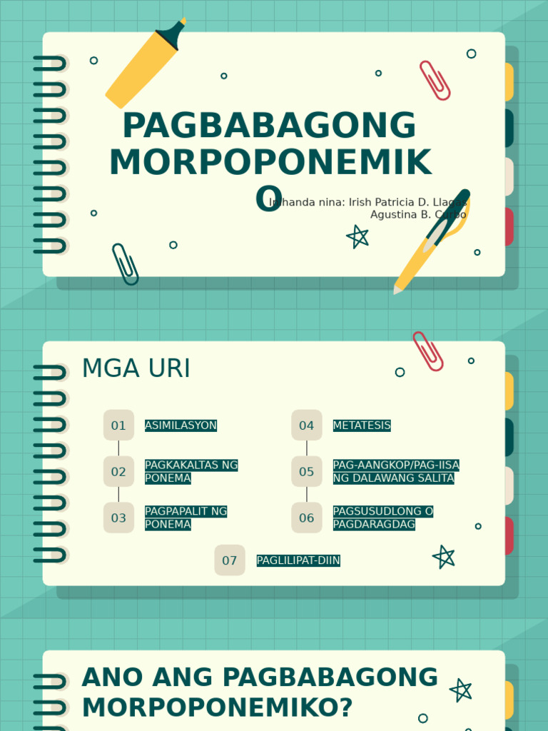 Pagbabagong Morpoponemiko | PDF