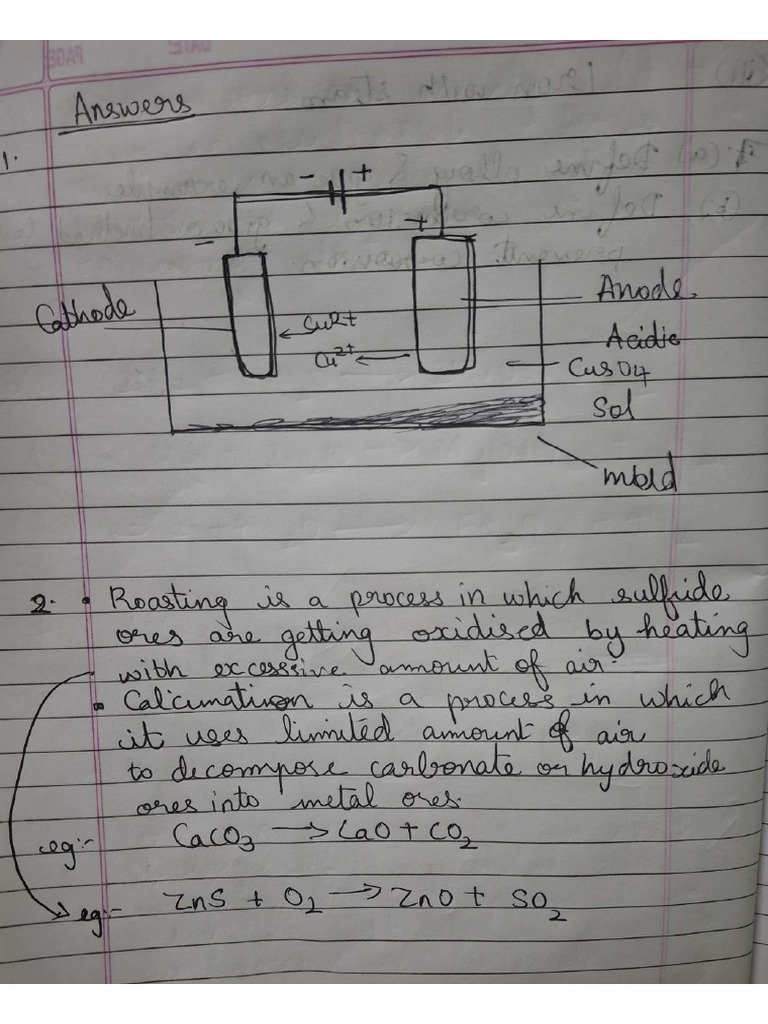 Metals&Non Metals Test | PDF