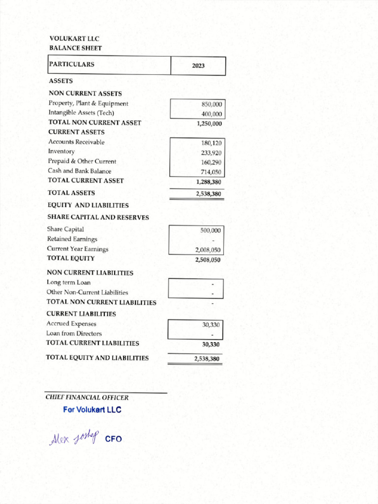 Financial Statement 2023 F | PDF