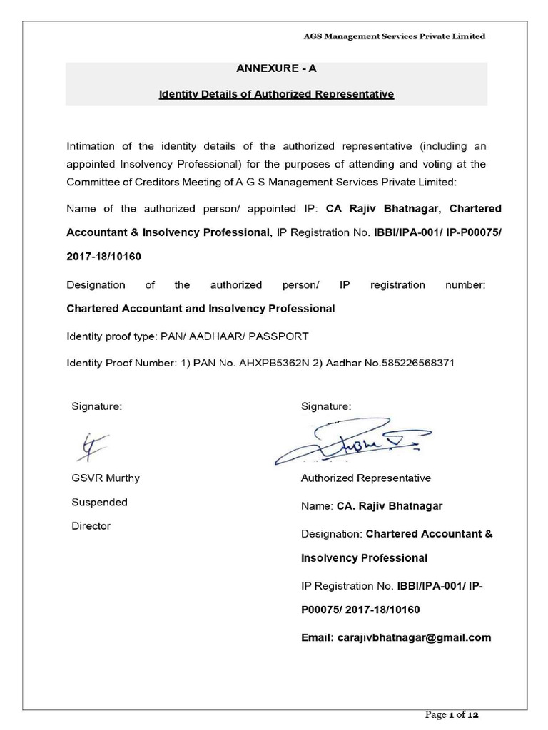 Letter of Authorization 7th COC Meeting 29.04.2024 | PDF