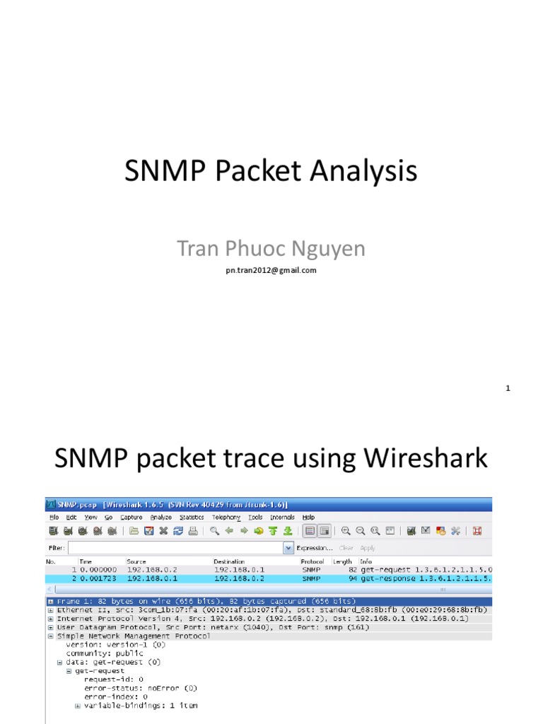 Snmp Packet Analysis Networking Standards Computer Data Free 30