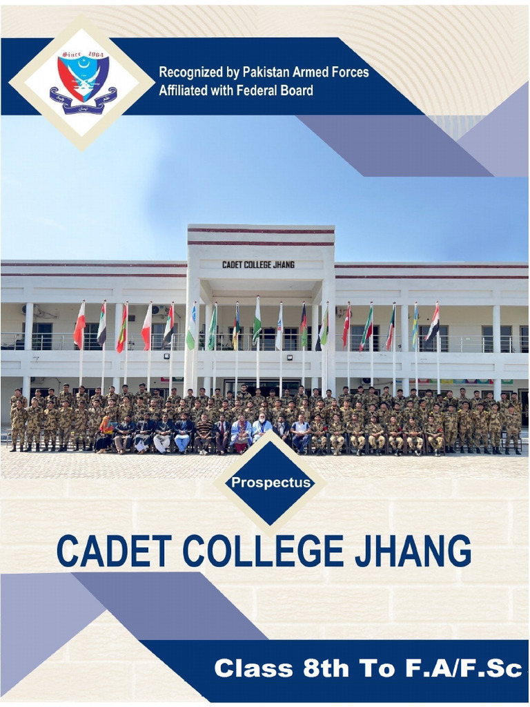 CC Jhang Boys Prospectus 2024 | PDF