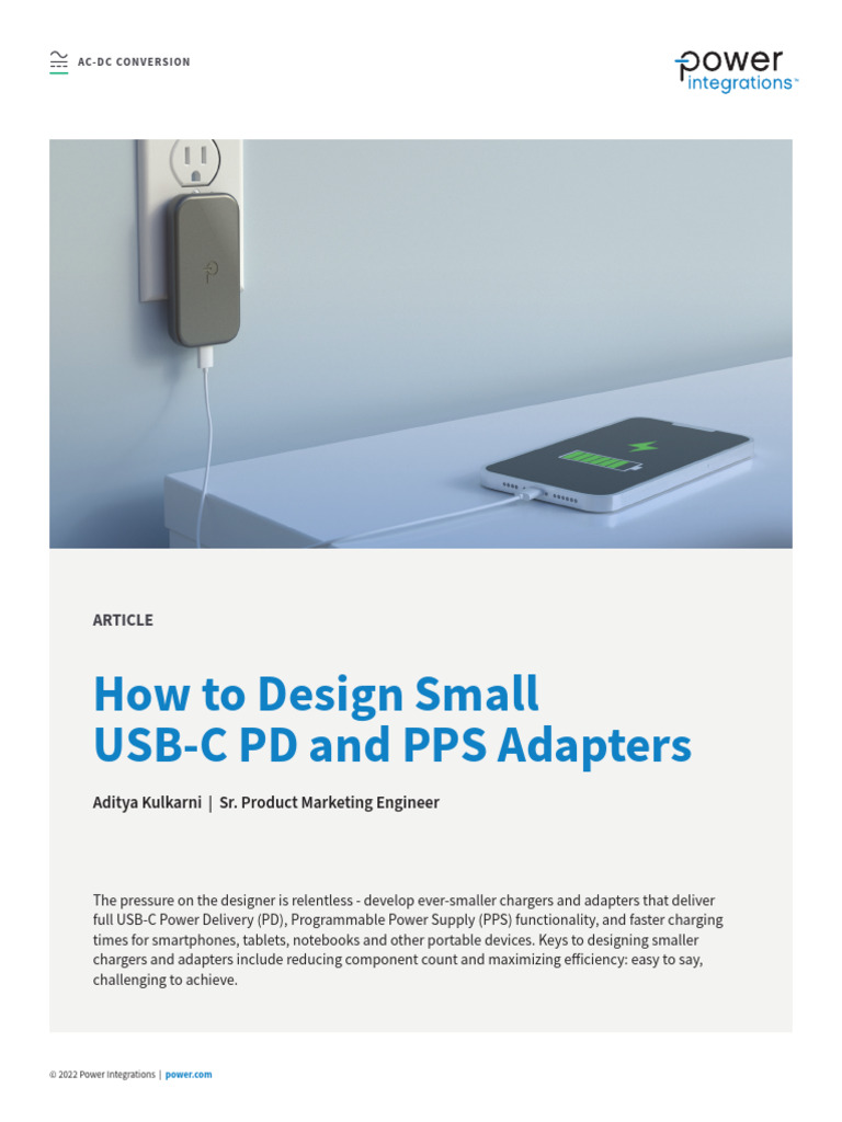 How To Design Small USB-C PD and PPS Adapters A1221-13 | PDF | Usb ...