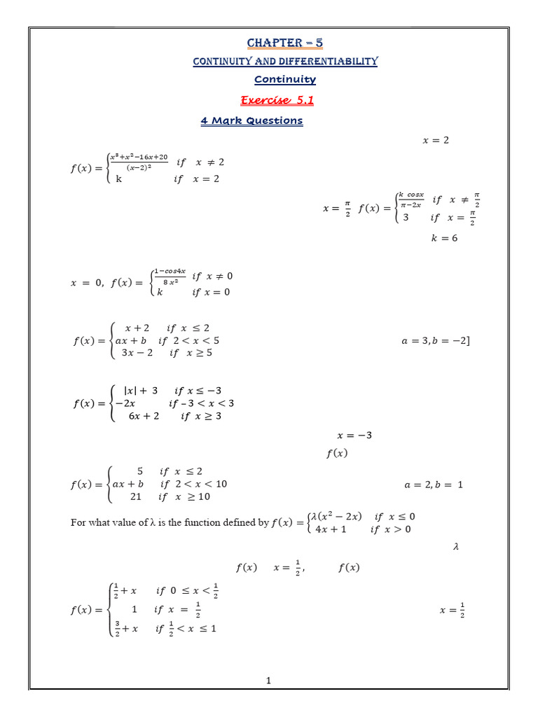 Question Bank 12th Maths Chapter 5 6 Saps Pdf Derivative