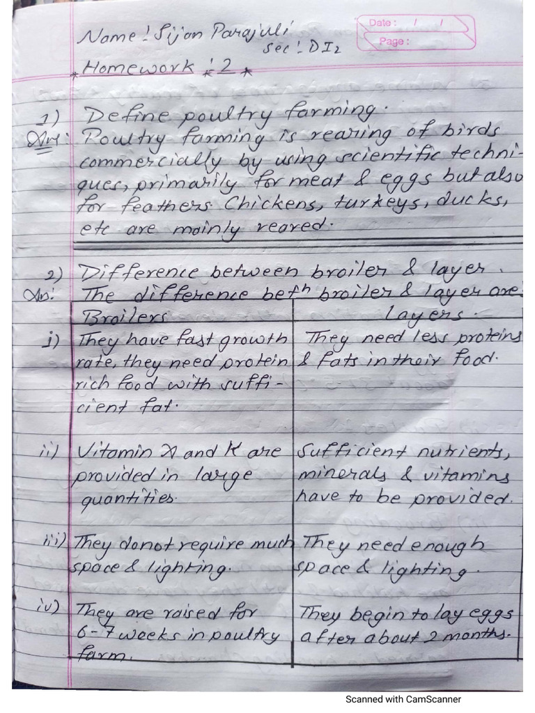 Biology Assignment. Poultry and Fish Farming | PDF