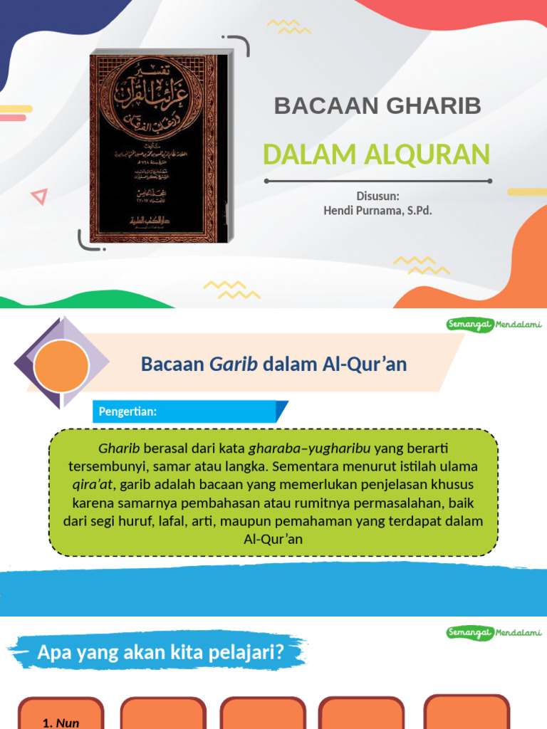 Gharibul Quran materi tahsin yang jarang diajarkan | PDF