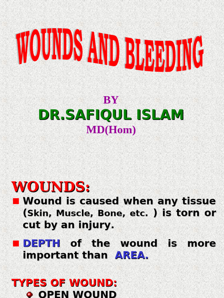 Comprehensive Guide to Wound Management | PDF | Shock (Circulatory ...