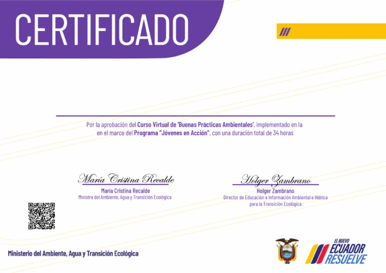 Certificado de Aprobacin | PDF