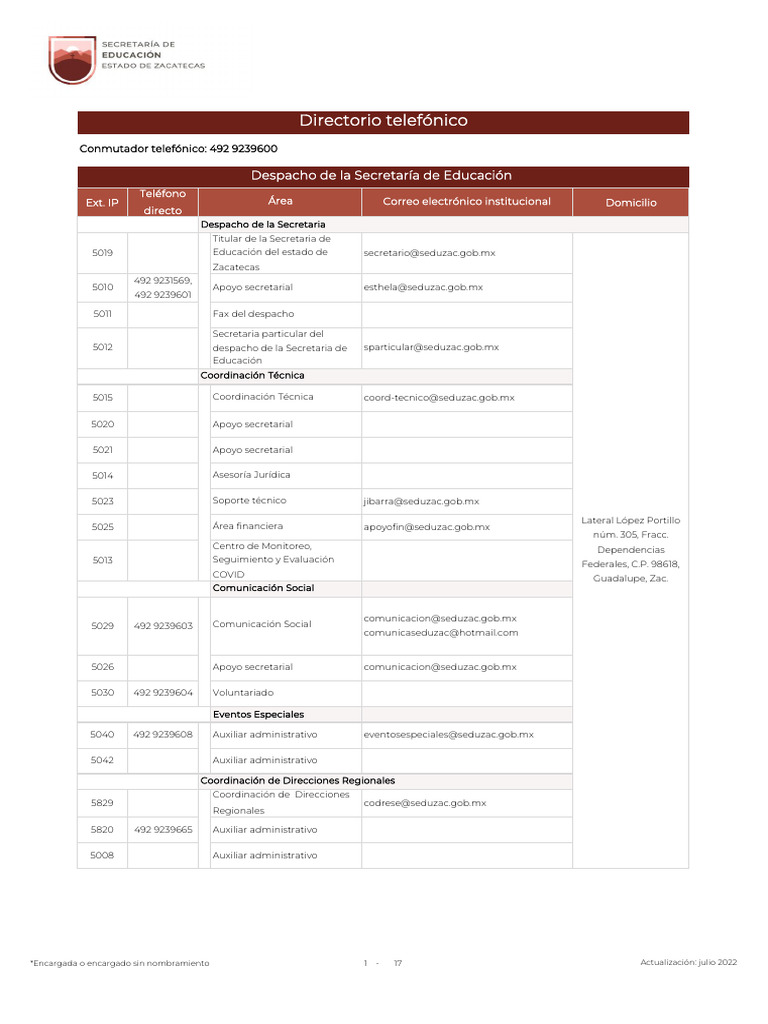 Directorio 2022 | PDF | Informática