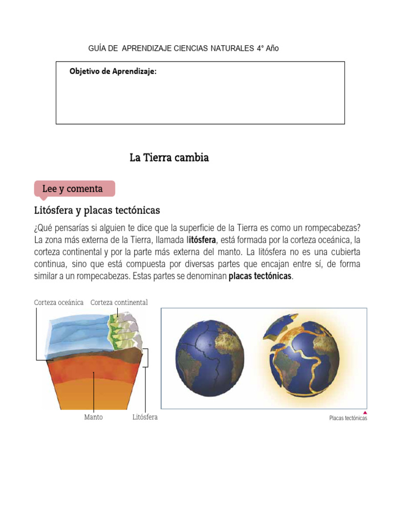 Cambios en la Tierra: Placas y Desastres | PDF | Temblores | Tsunami