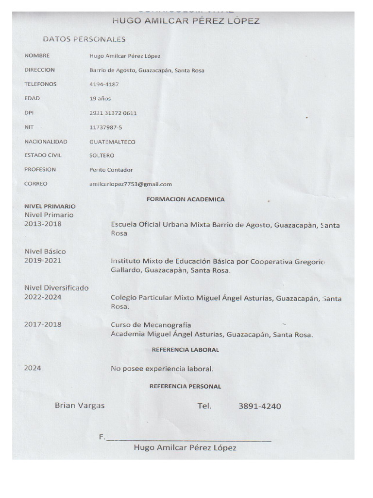 CV Hugo | PDF