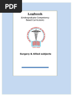 Surgical Competency Logbook Template | PDF | Surgery | Medical Specialties