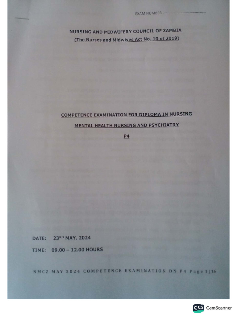 2024 NMCZ May Mental Health Abridged Paper 4 | PDF