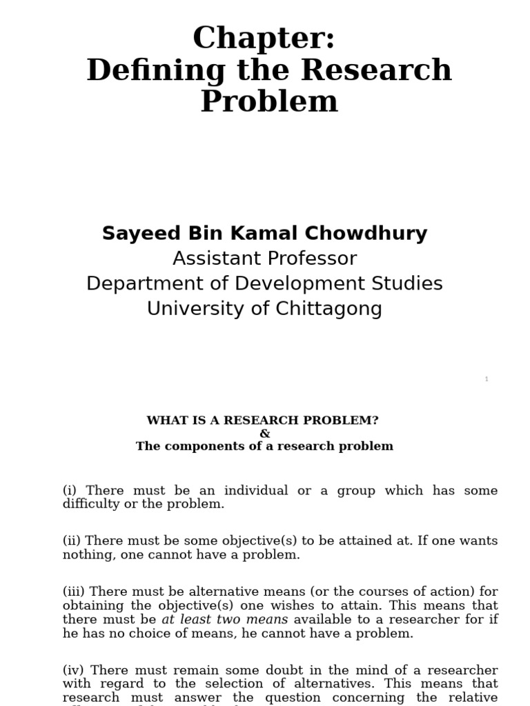 Research Methodology Chapter-02 | PDF | Methodology | Cognition