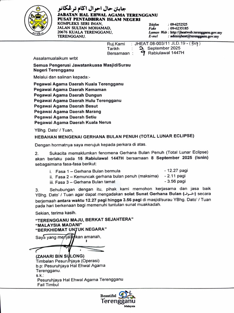 Hebahan Gerhana Bulan Penuh 2025 | PDF
