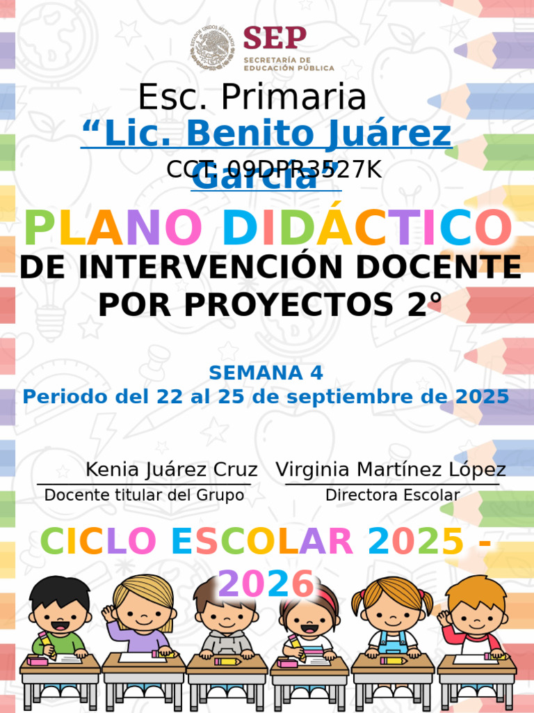 2º Sem4 Ppoint Planeación Darukel 25-26 | PDF | Salón de clases