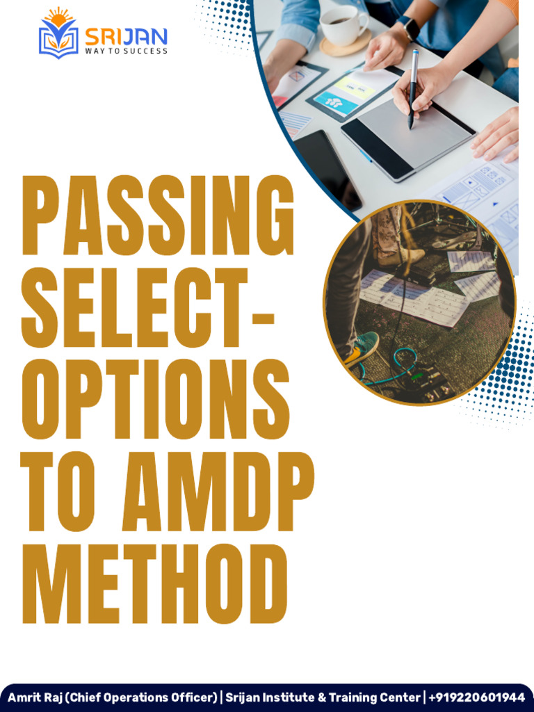 Select Options in AMDP | PDF | Software | Object Oriented Programming