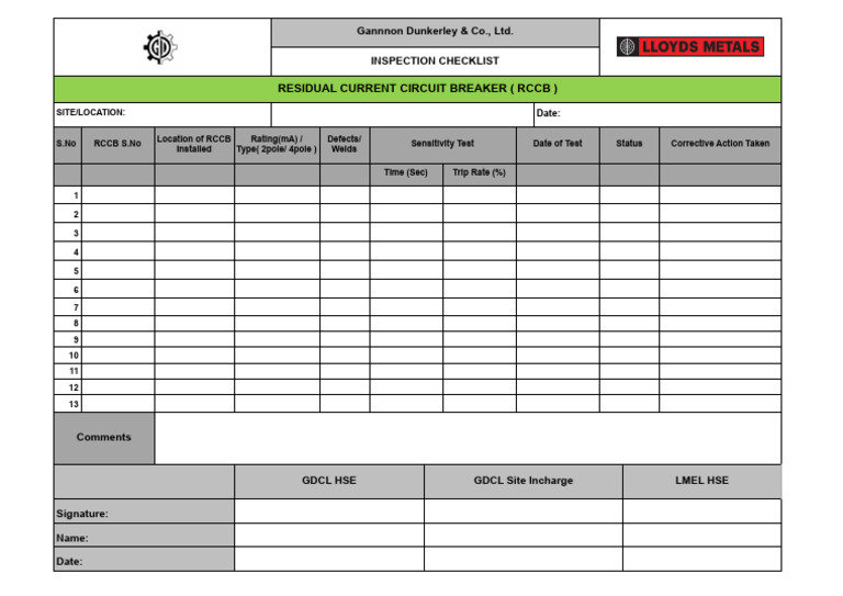 Check RCCB | PDF