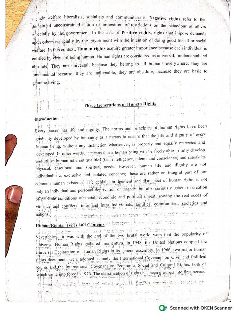 Human Rights (Unit-2) | PDF