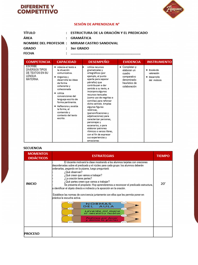 Estructura de Oraciones y Predicado | PDF | Objeto (gramática ...