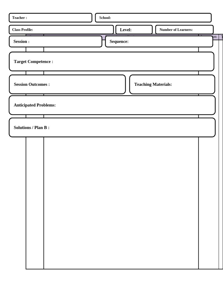 New Session Layout Middle School (Miss Raho) | PDF