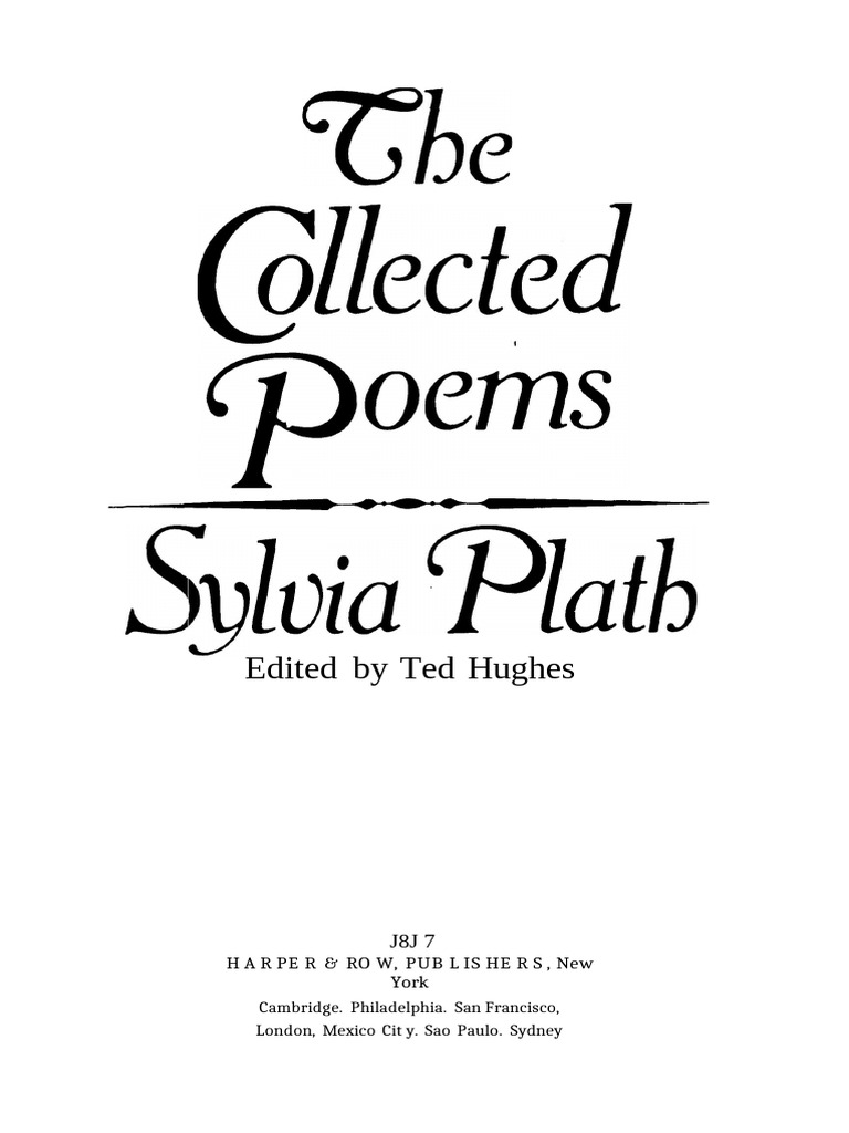 Plath Sylvia The Collected Poems Contents | PDF | Sylvia Plath