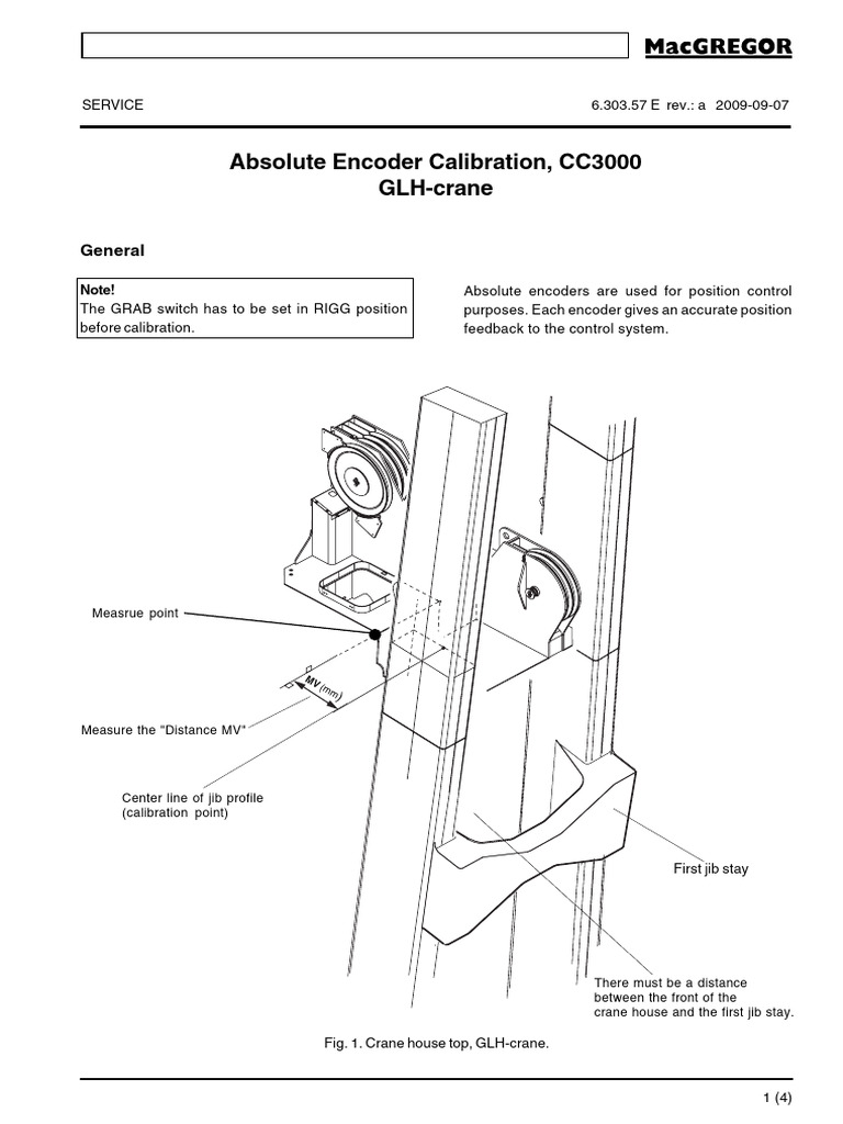 6.303.57 E ABSOLUTE ENCODER CALIBRATION. CC3000. GLH-CRANE - v1.0 | PDF ...