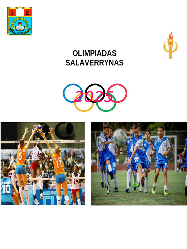 Banderines para Olimpiadas Salaverrynas 2025 | PDF | Juegos de pelota ...