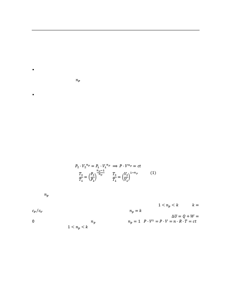 Ideal Gas Compression and Expansion Analysis | PDF | Gases | Heat